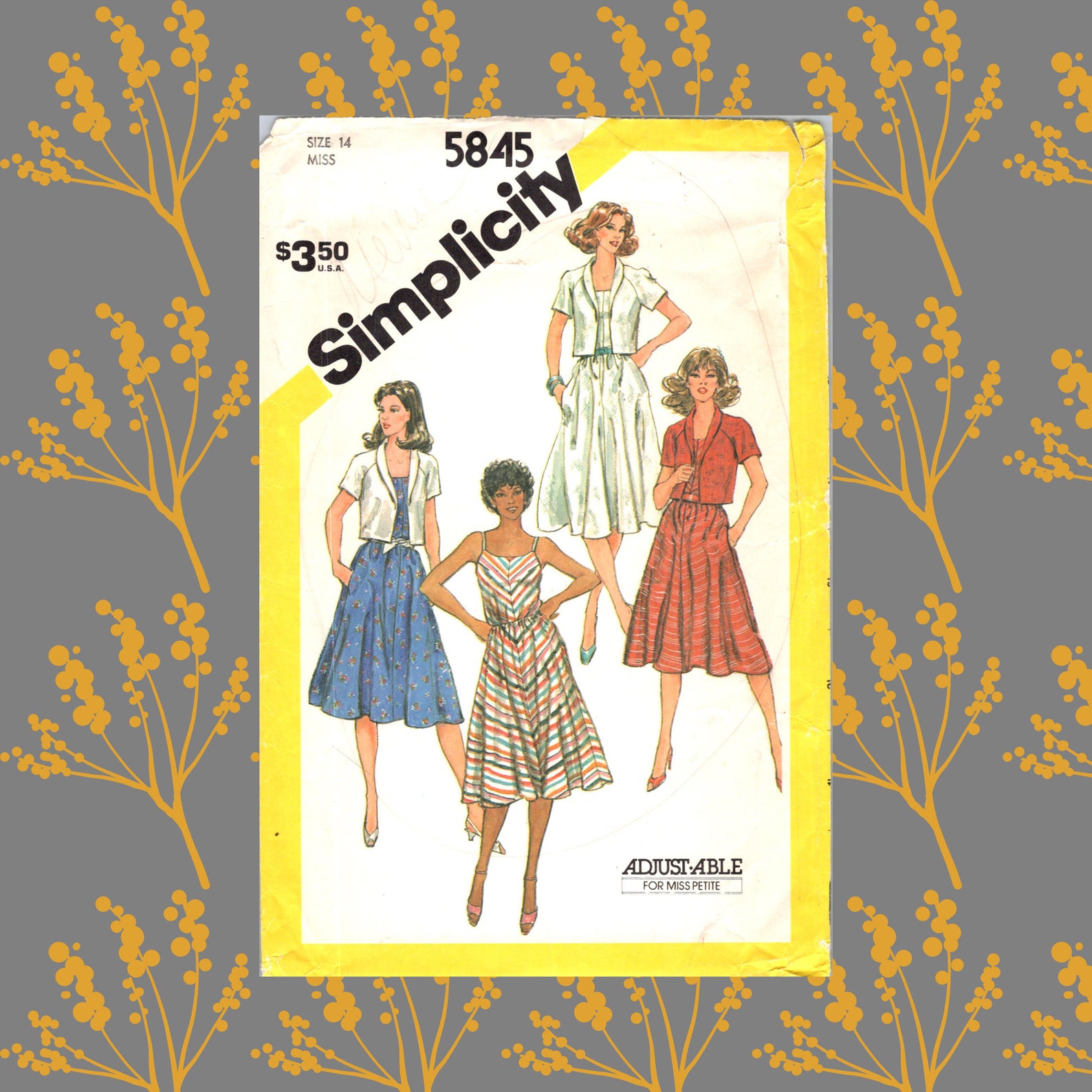 Strappy Dress Pattern Uncut 80s Sundress Size 14 Bust 36 - Etsy