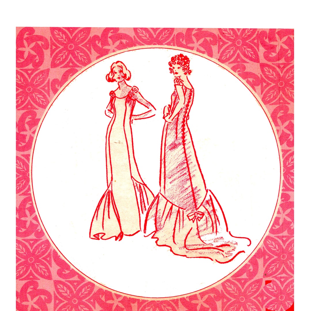 Hawaiian Dress Pattern Uncut 70s Holoku Multisize 10-14-18 Bust 32.5-40 ...