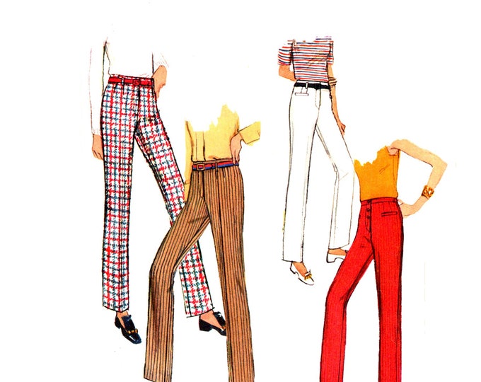 Super Jiffy Wrap Dress Pattern Uncut Tunic and Pants 60s Multisize 6-18 ...