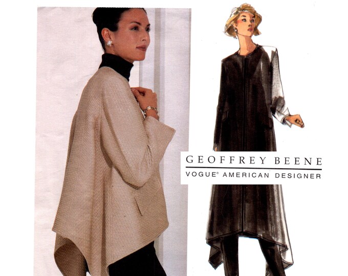 Vogue Beene Loose Coat Pattern Uncut Y2k Vogue American Designer ...