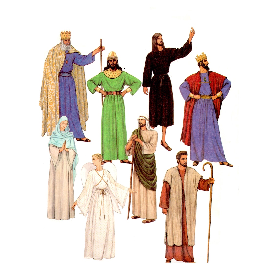 Vintage 80s Nativity Costumes Pattern Uncut Church Play Size M Chest 36 ...
