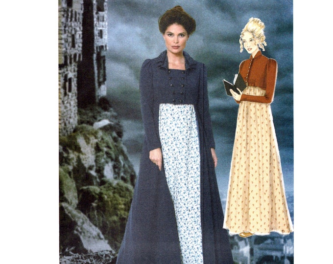 Regency Costume Pattern Uncut Multisize 6-14 Bust 30.5-36 Spencer ...