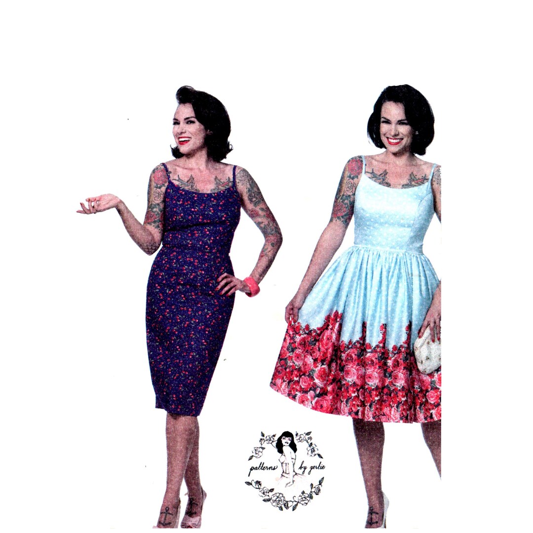 Gertie Dress Pattern Uncut Fit & Flare Dress Multisize 14-22 Bust 36-44 ...