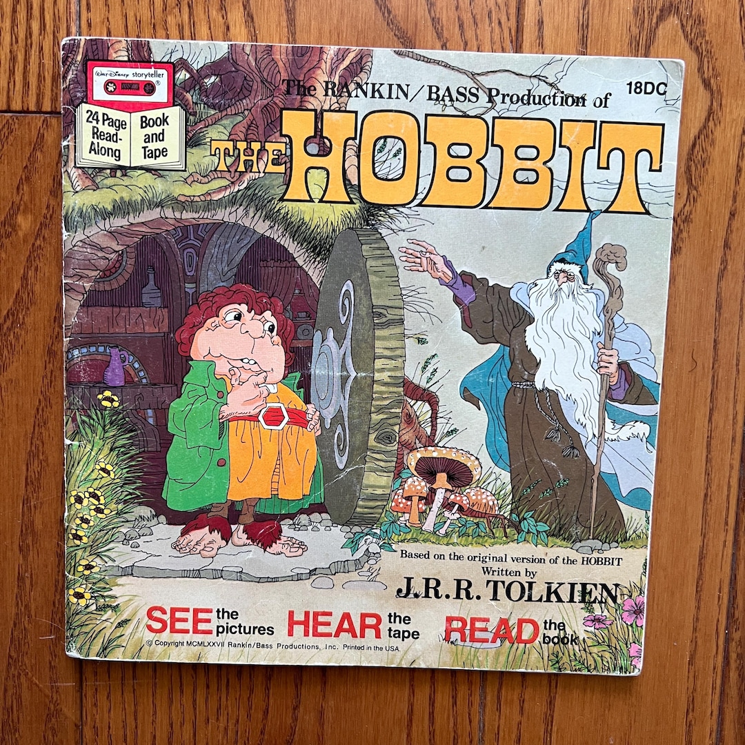Vintage 1977 the Hobbit Read-along Book and Tape ~ BOOK ONLY ~ Rankin ...