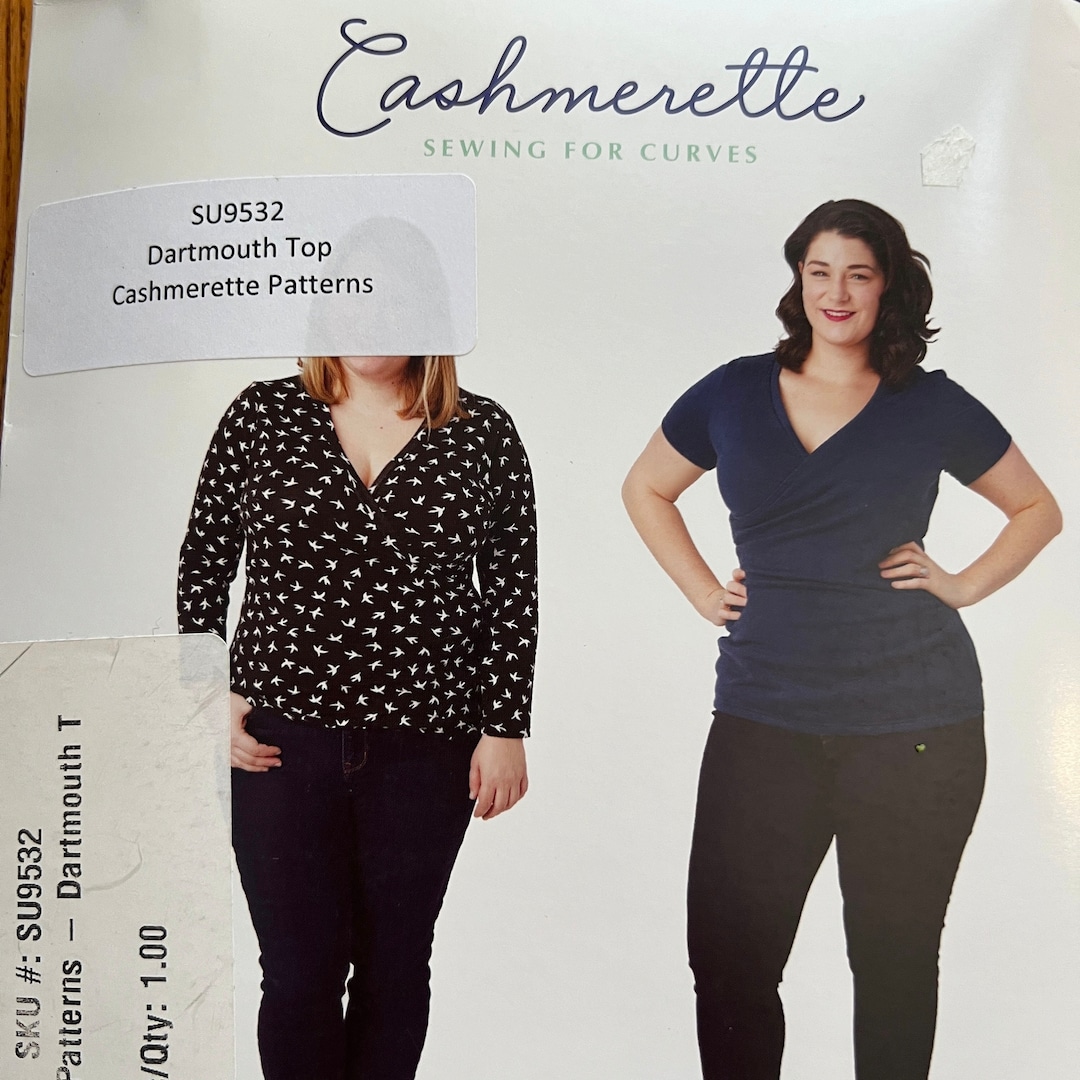 Cashmerette Dartmouth Top Pattern Uncut Ruched Asymmetrical Top ...