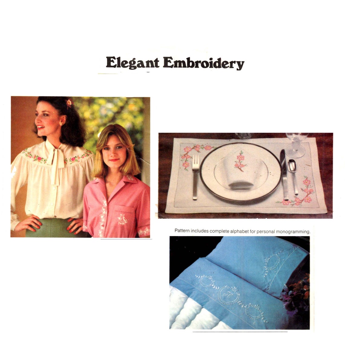 Embroidery Pattern Uncut Heirloom Sewing Pattern Embroidered | Etsy