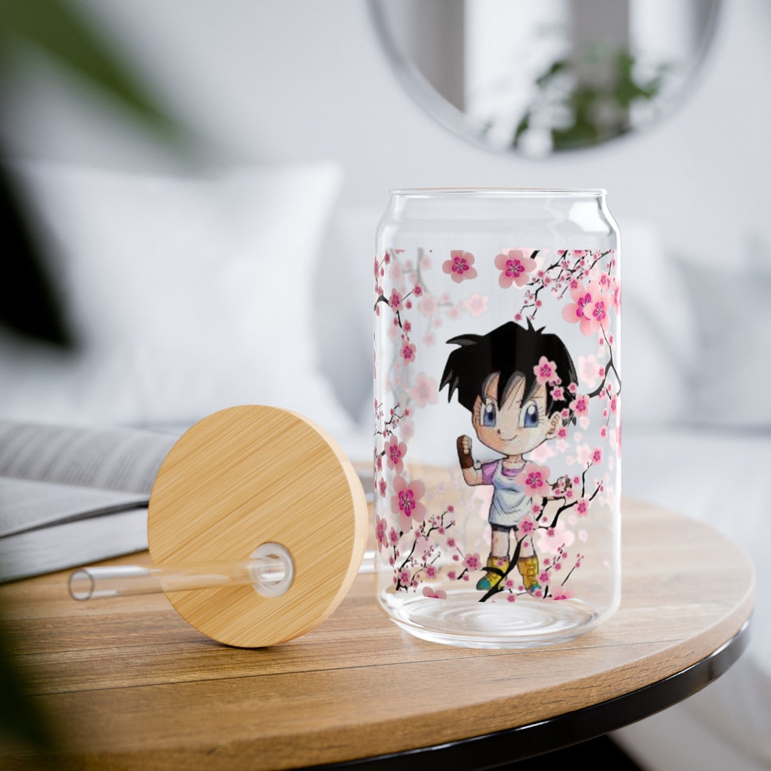 16oz Anime Glass Cups Dragon Ball Z Cups Anime Coffee Cup Manga Glass ...
