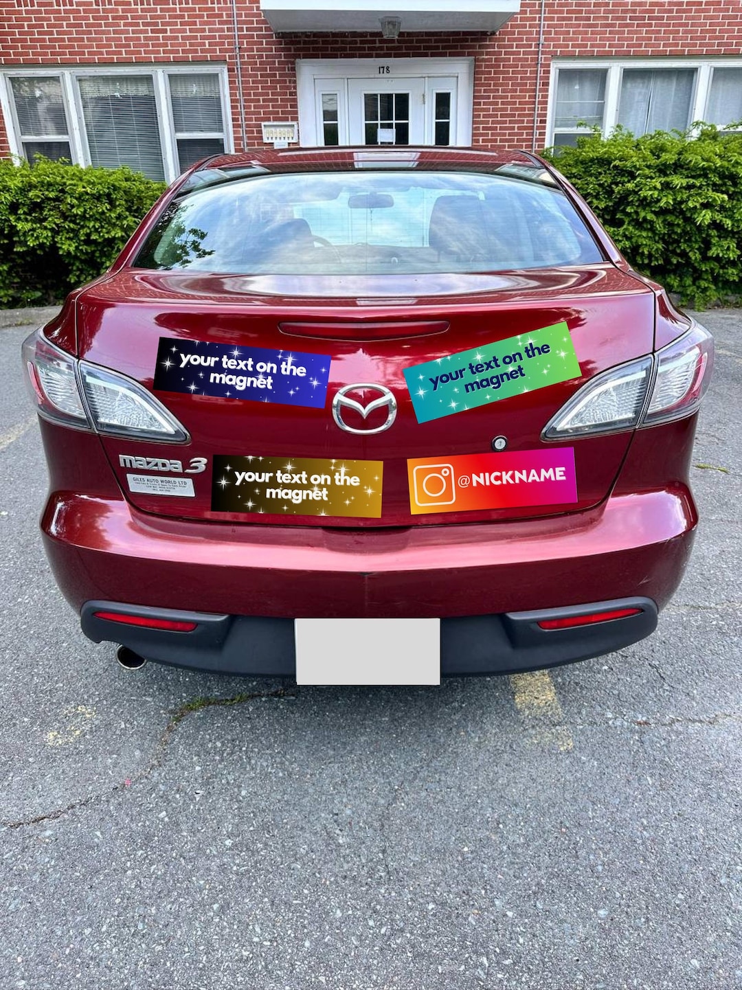 Instagram Sign, Car Magnet, Bumper Sticker, Custom Name Magnet ...