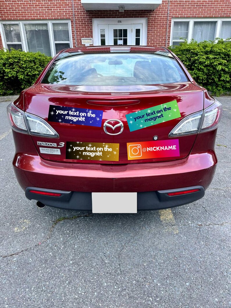 Instagram Sign, Car Magnet, Bumper Sticker, Custom Name Magnet ...