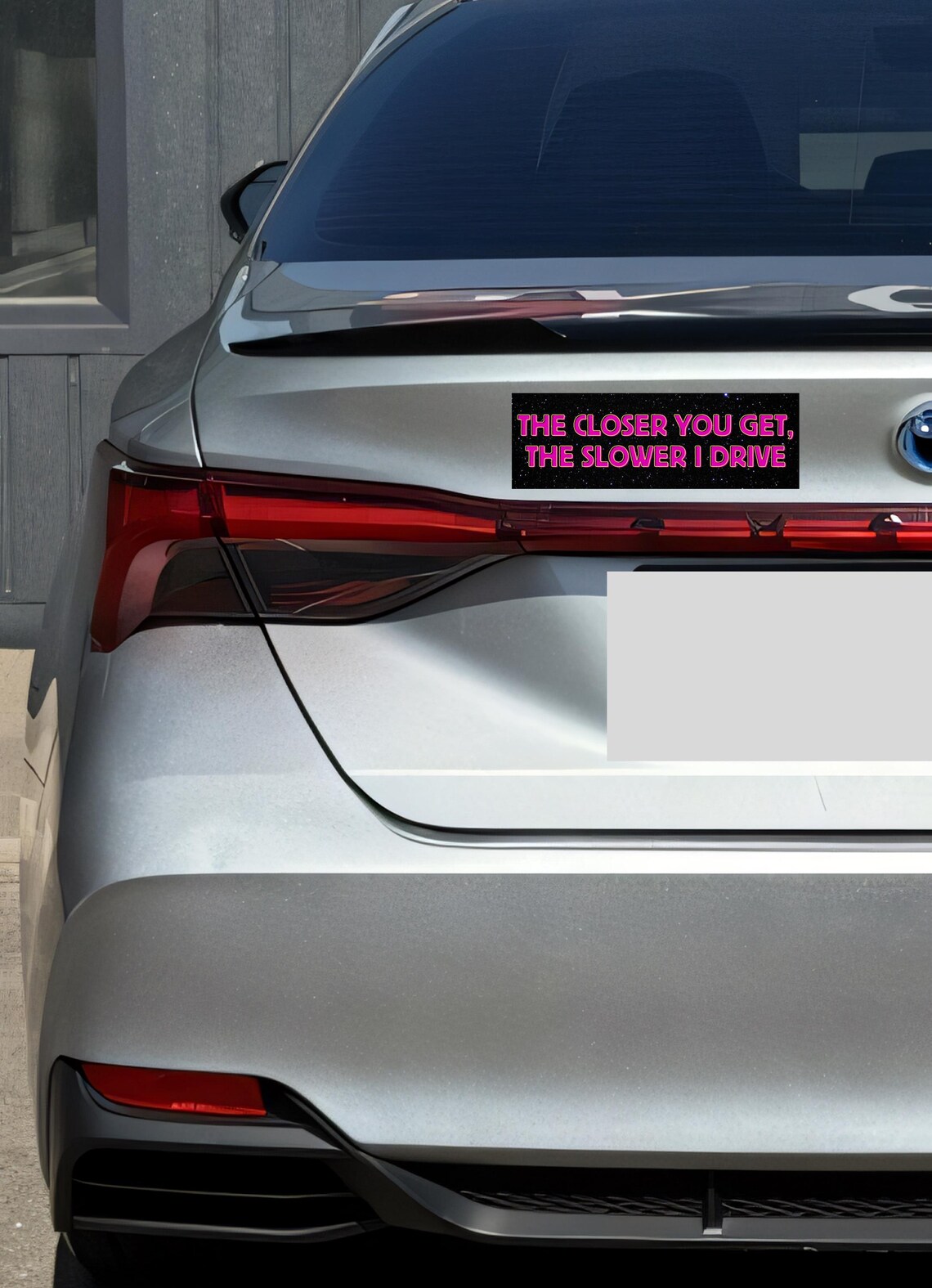 The Closer You Get, the Slower I Drive, Car Magnet, Bumper Sticker, Mem ...
