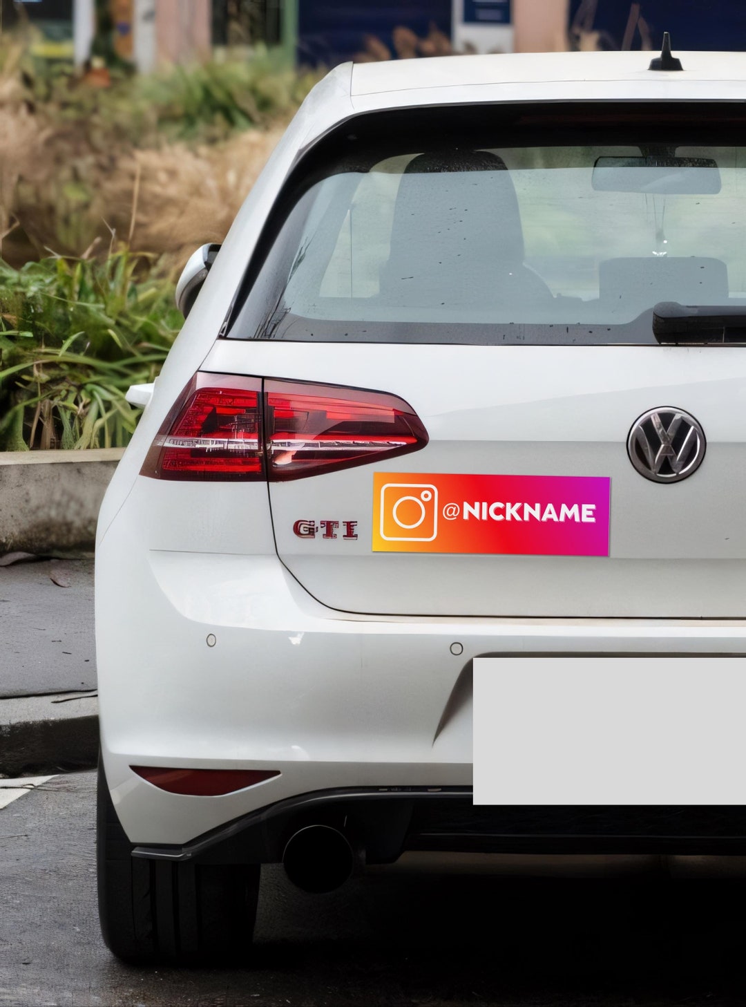 Instagram Sign, Car Magnet, Bumper Sticker, Custom Name Magnet ...