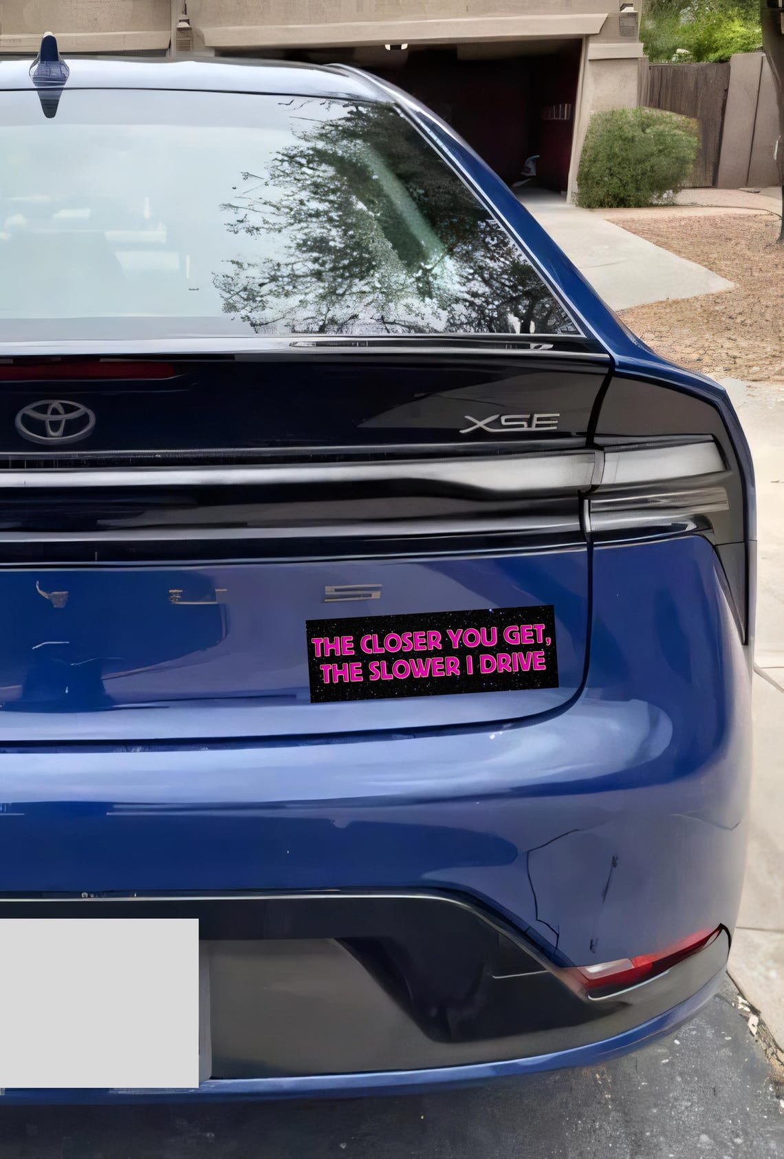 The Closer You Get, the Slower I Drive, Car Magnet, Bumper Sticker, Mem ...