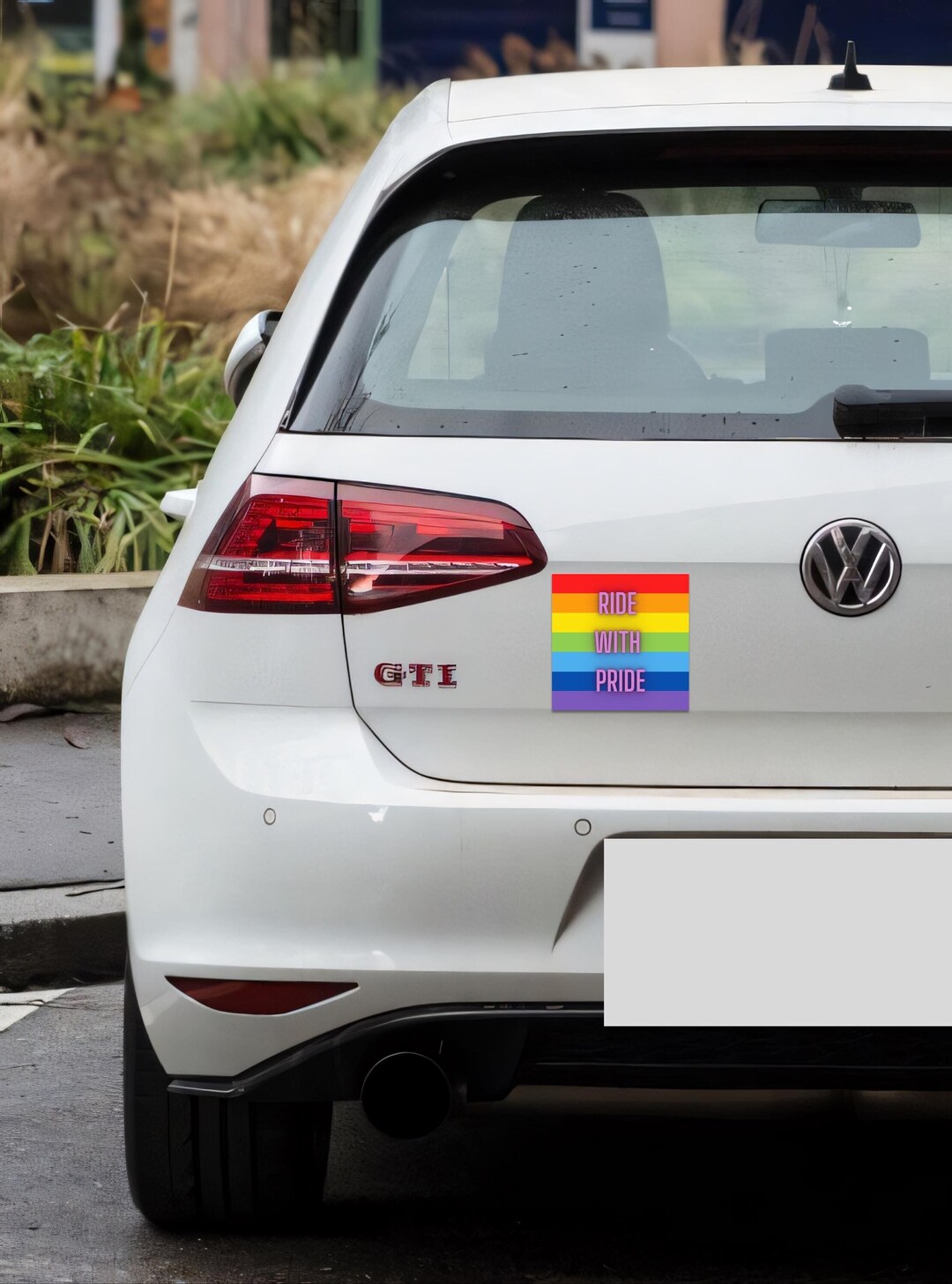 Car Magnet, Bumper Sticker, Ride With Pride, Bumper Sticker, LGBT Car ...