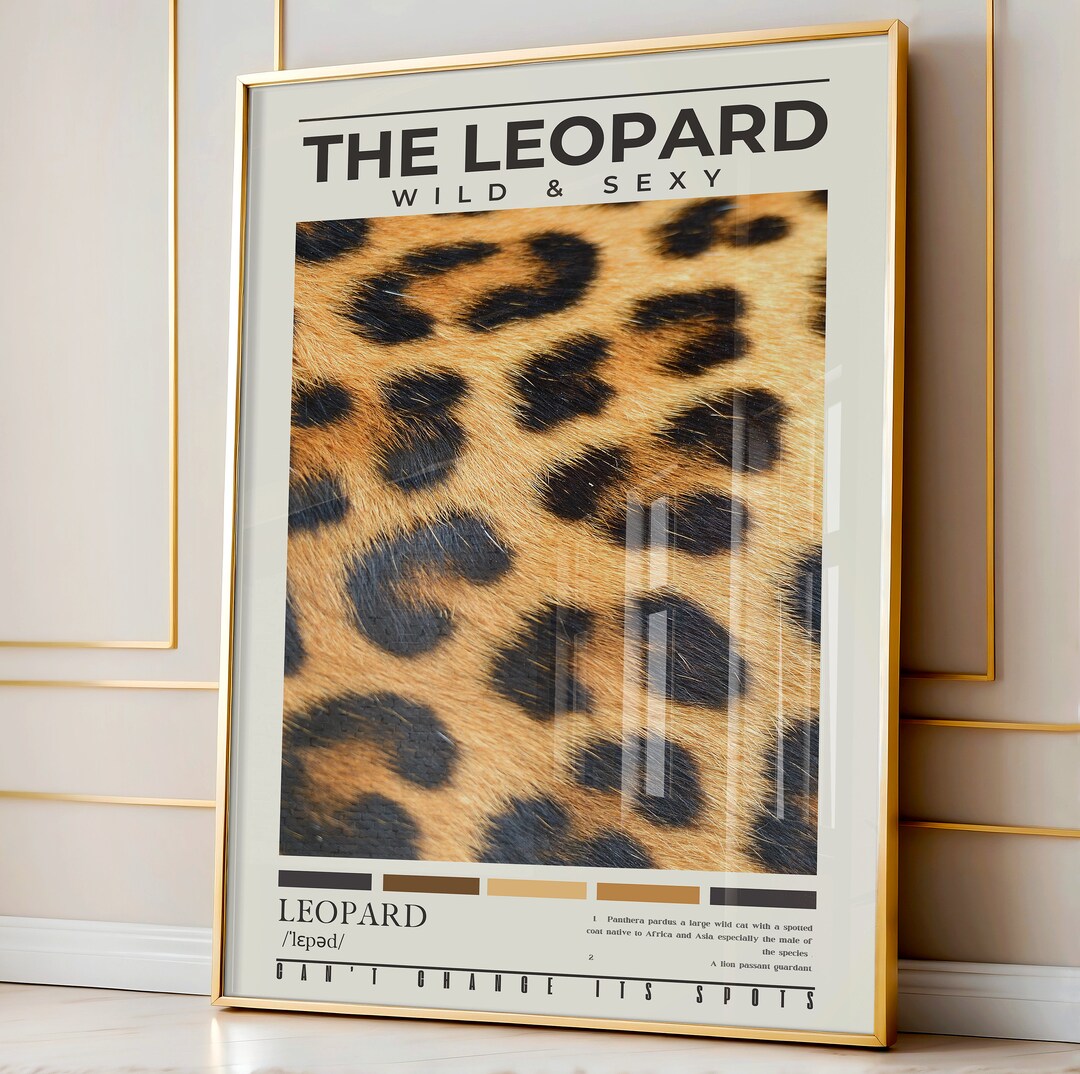Leopard Wall Art, Leopard Photography Definition Art Print, Leopard ...