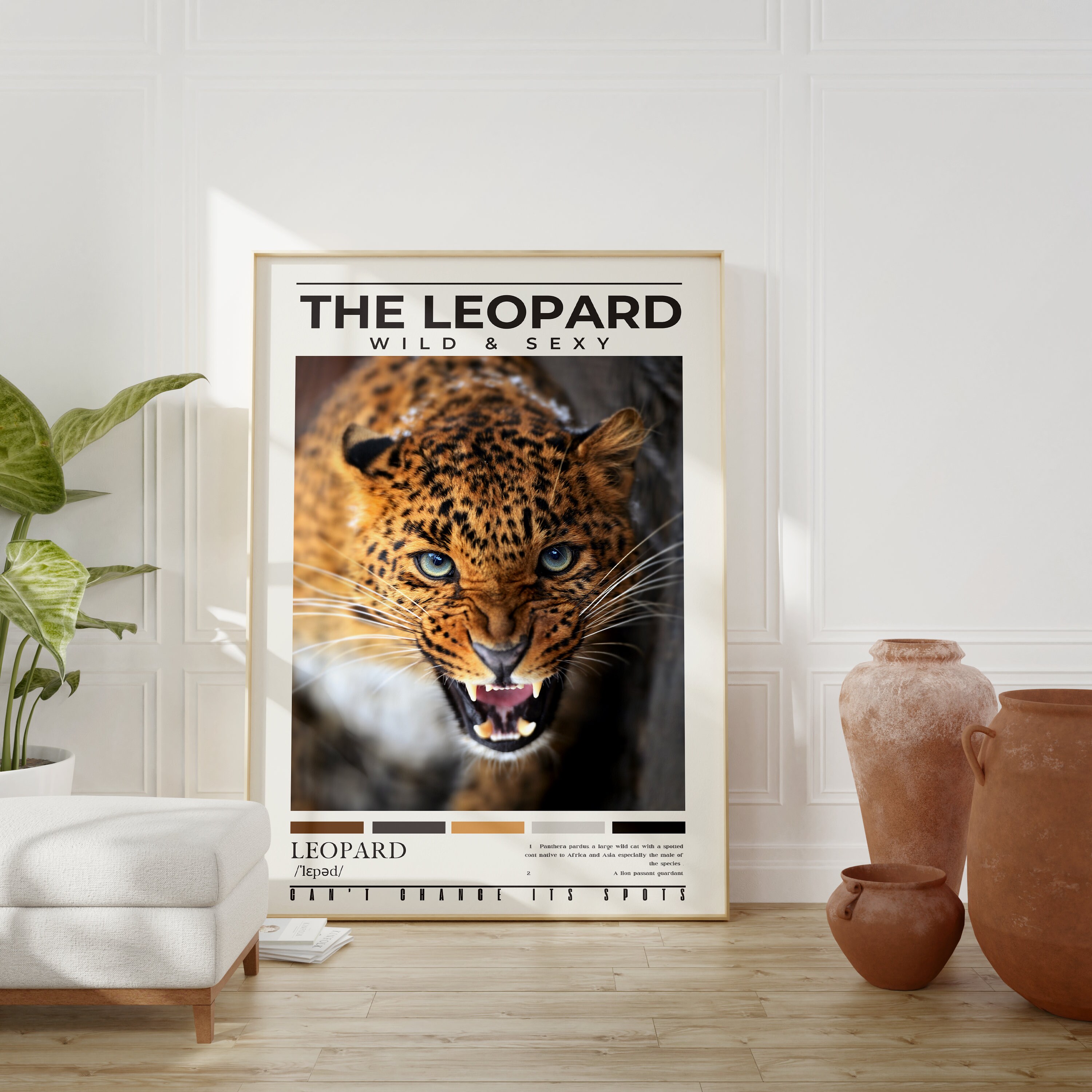Leopard Definition Art Print: Wild Cat Photography Poster Unframed ...