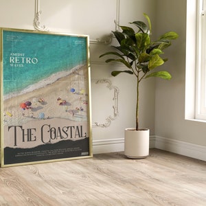 Retro Coastal Life Beachy Magazine Wall Art, Summer Beach Print, Beach ...