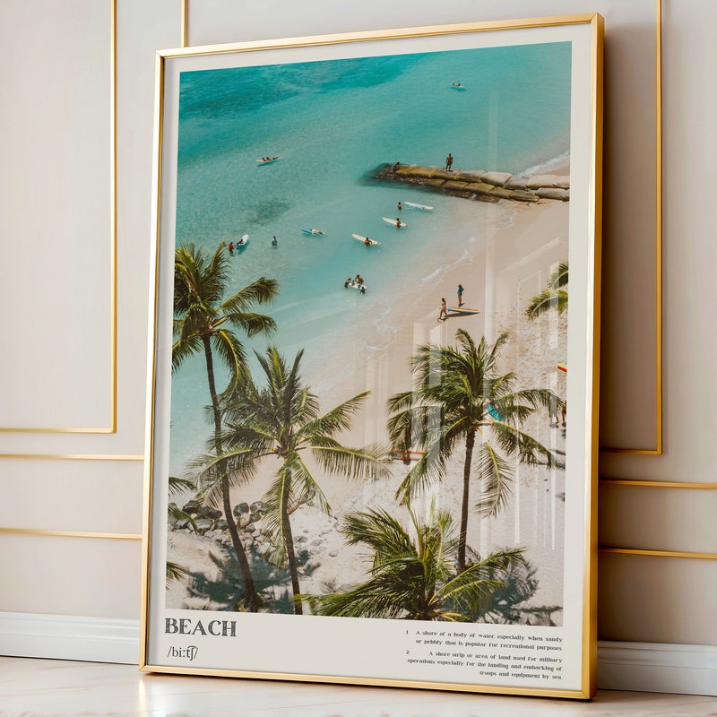 Aerial Beach Print - Etsy
