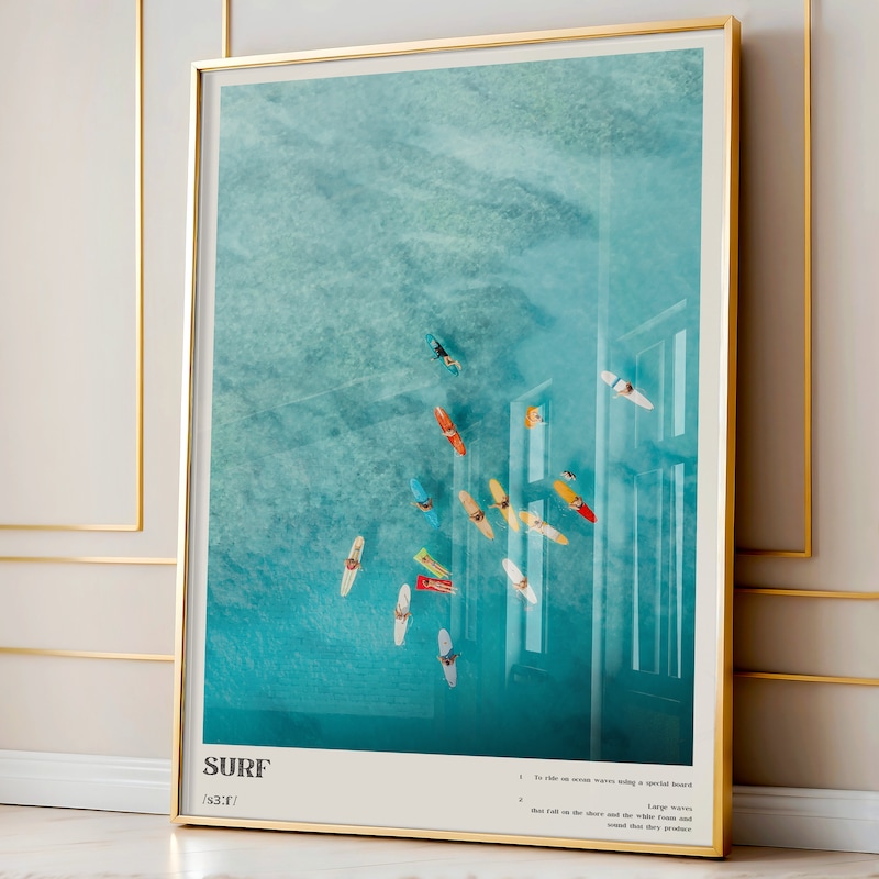 Surf Print - Etsy