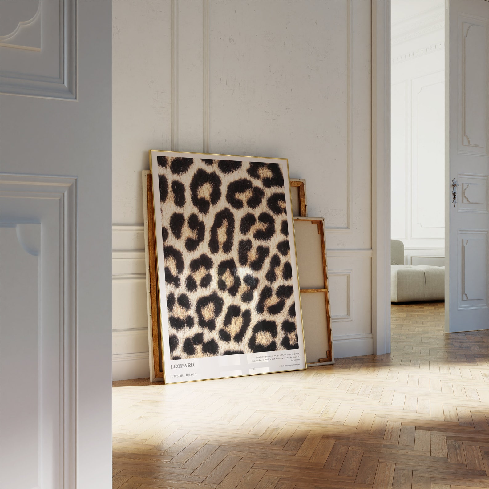 Leopard Definition Print, Leopard Wall Art, Leopard Pattern Poster ...