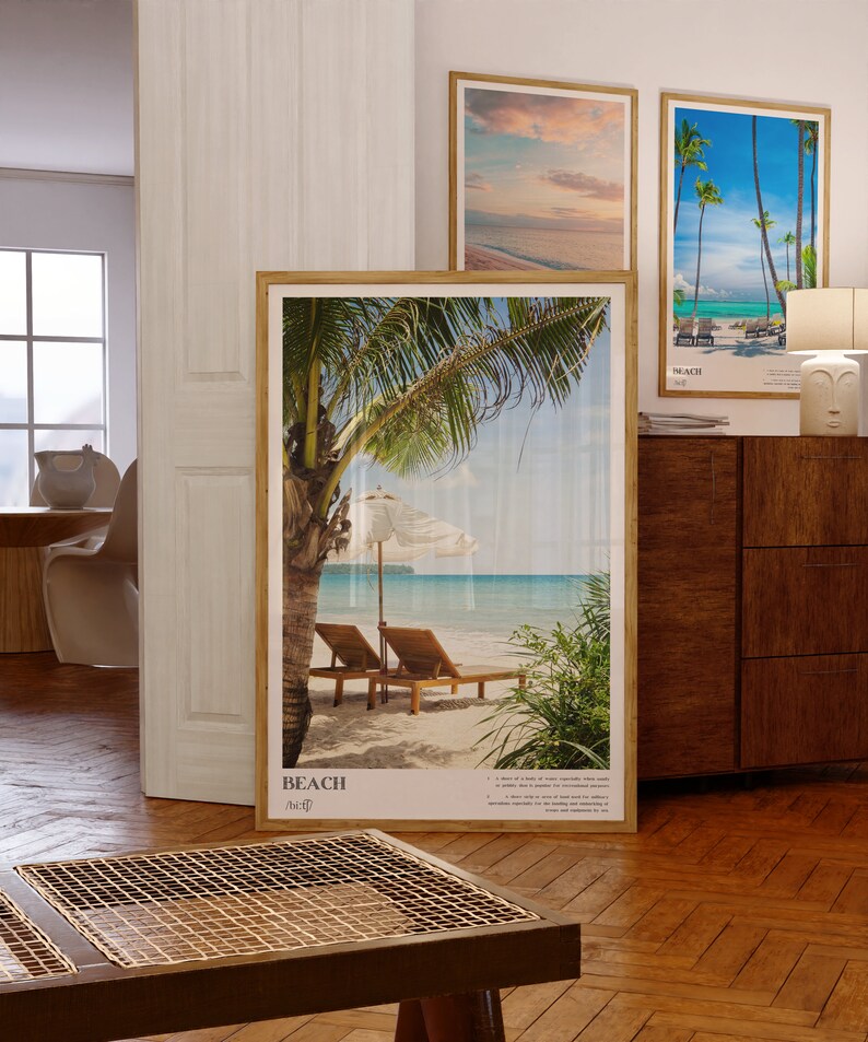 Beachy Summer Art Print, Beach Photography Definition Wall Art, Beach ...
