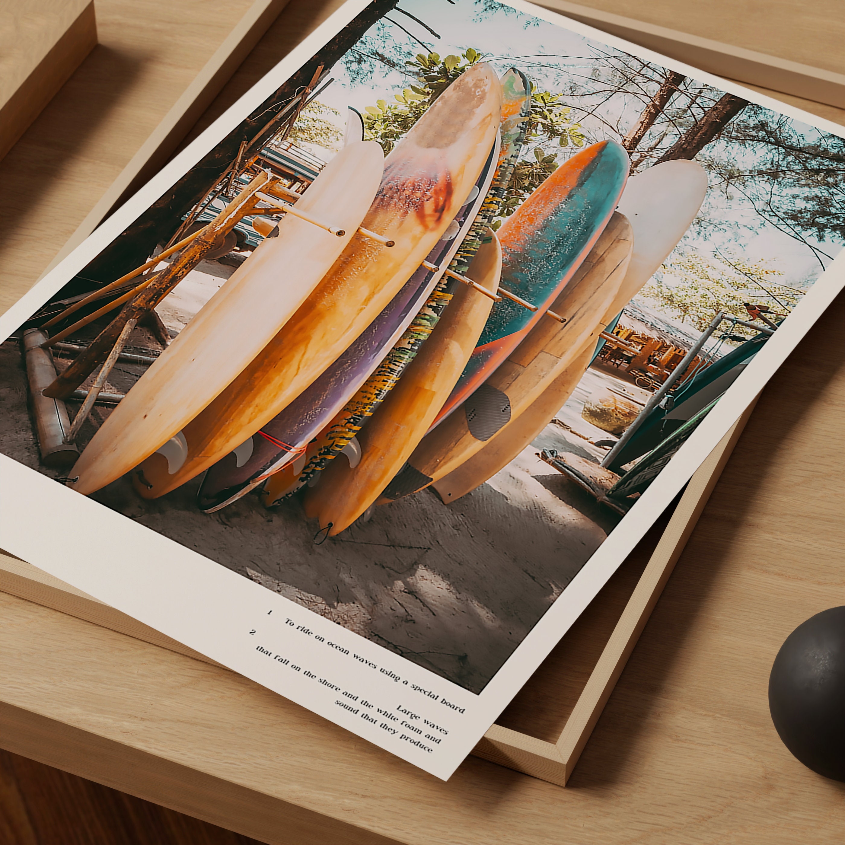 Surf Boards Art Print Surf Definition Wall Art, Summer Surfer Poster ...