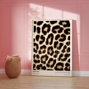 Leopard Definition Print, Leopard Wall Art, Leopard Pattern Poster ...