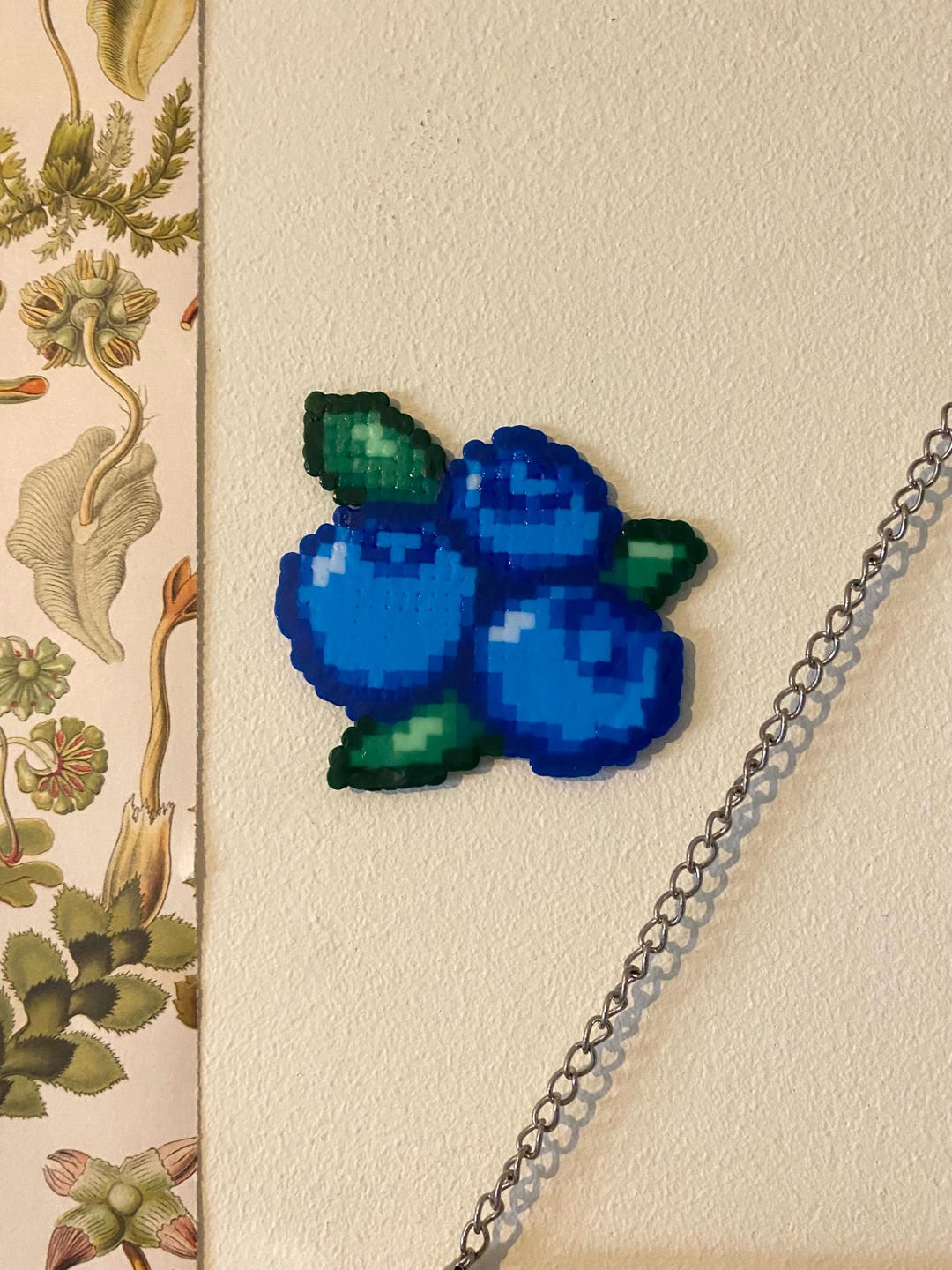 Blueberries Pixel Art Perler Bead Wall Decor - Etsy
