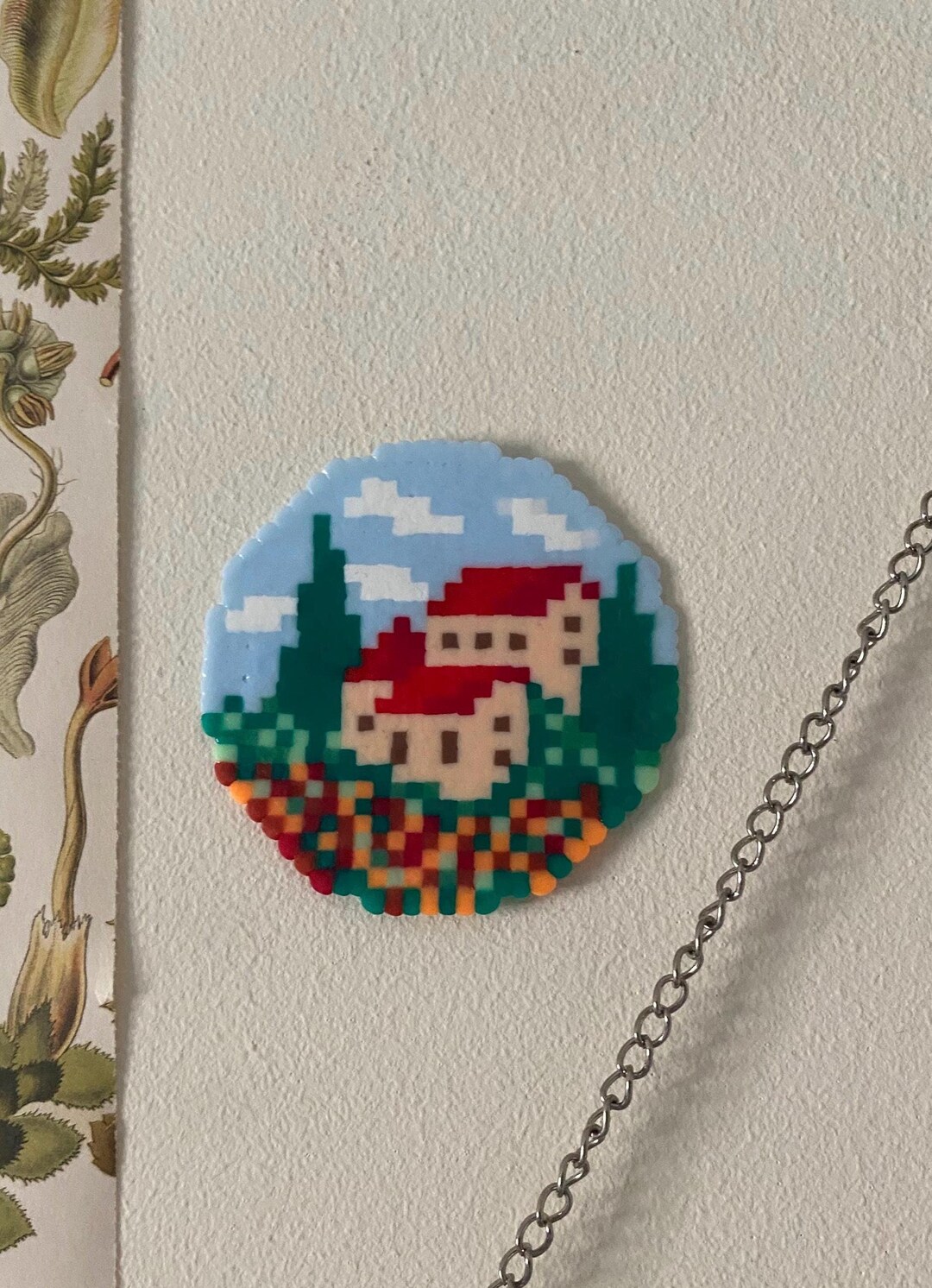 Italian Landscape Pixel Art Perler Bead Wall Decor - Etsy