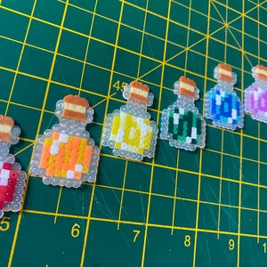 Pixel Art Potion Bottle Perler Bead Wall Decor - Etsy UK
