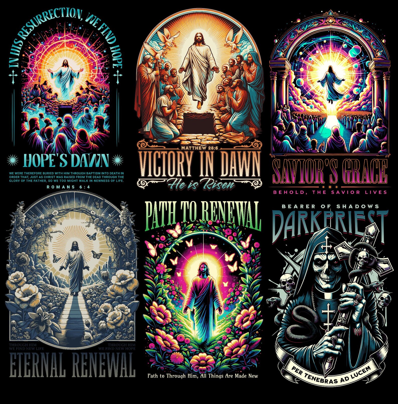 Saints and Mother Mary Design Collection Inspired by Catholicism and ...