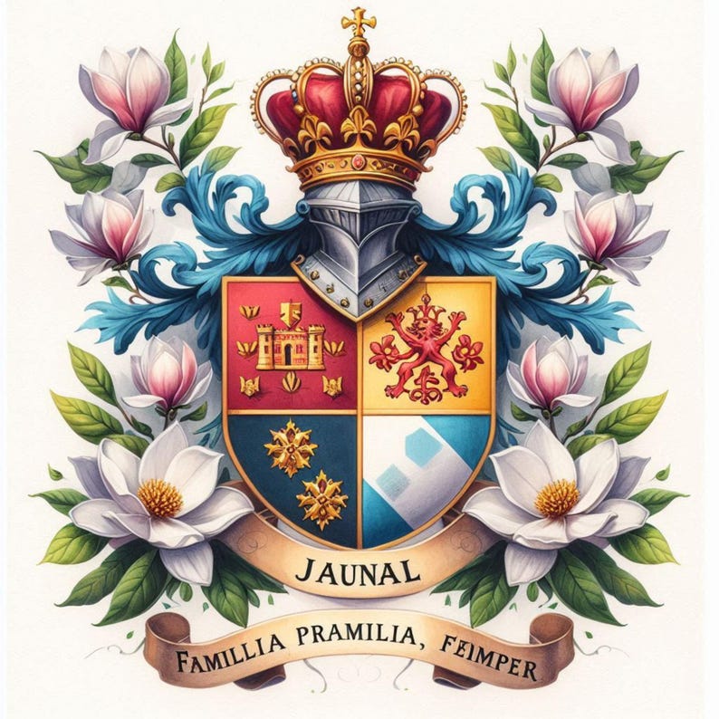 Family Crest, Custom Family Crest, Wedding Crest,family Crest Coat of ...