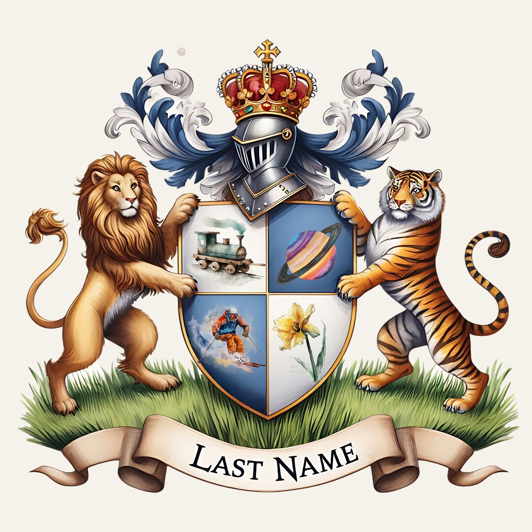 Enhanced Family Crests With AI - Unique Gift for Families and Couples ...