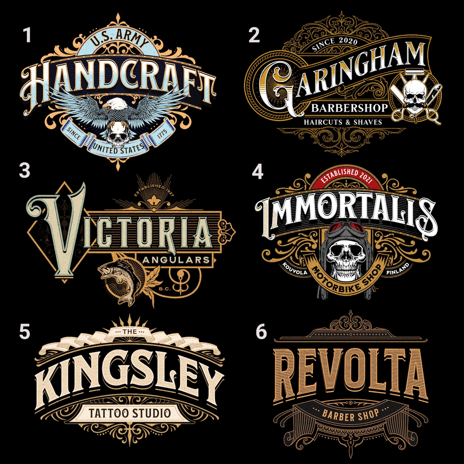 Custom Logo Designs ,professional Logo Designer - Victorian Style Logo ...