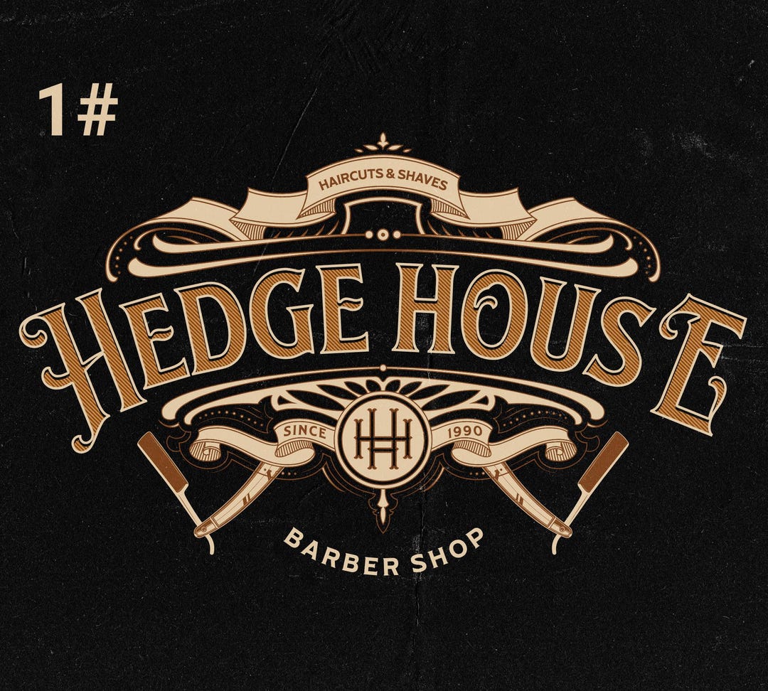 Victorian Vintage Logo Studio, Barber Design Studio, Hair Stylist ...