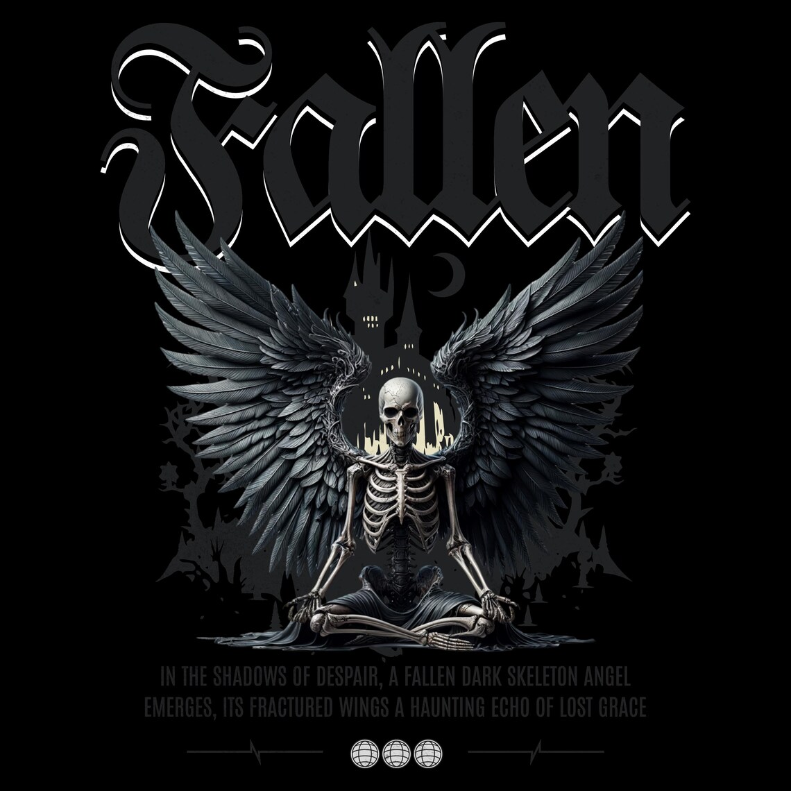 Fallen Skeleton Wings Png - Etsy