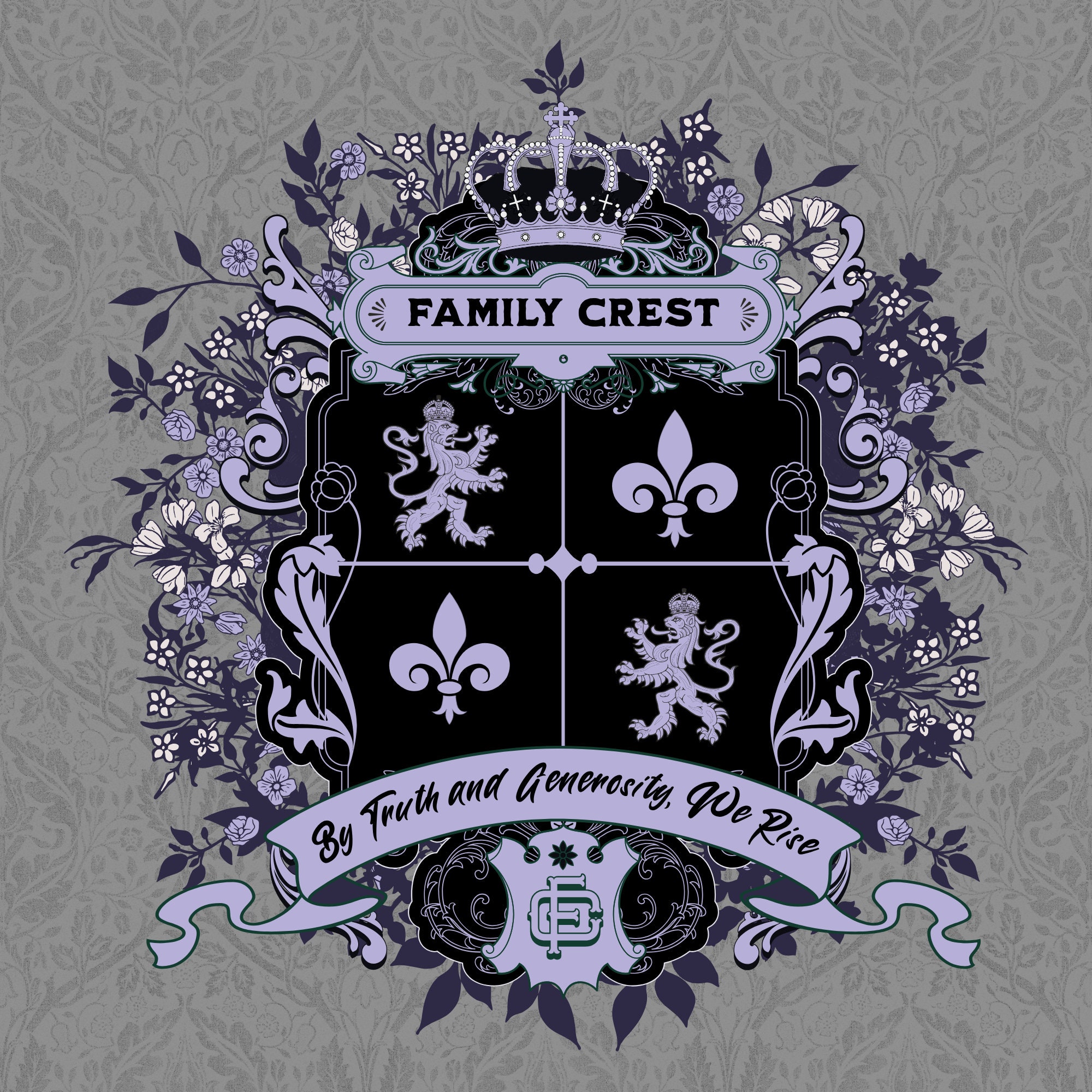 Custom Family Crest Design | Coat of Arms | Available in SVG, PNG, JPG ...
