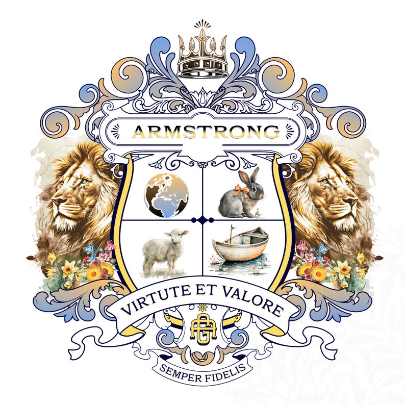 Custom Family Crests – Coat of Arms for Weddings, New Homes ...