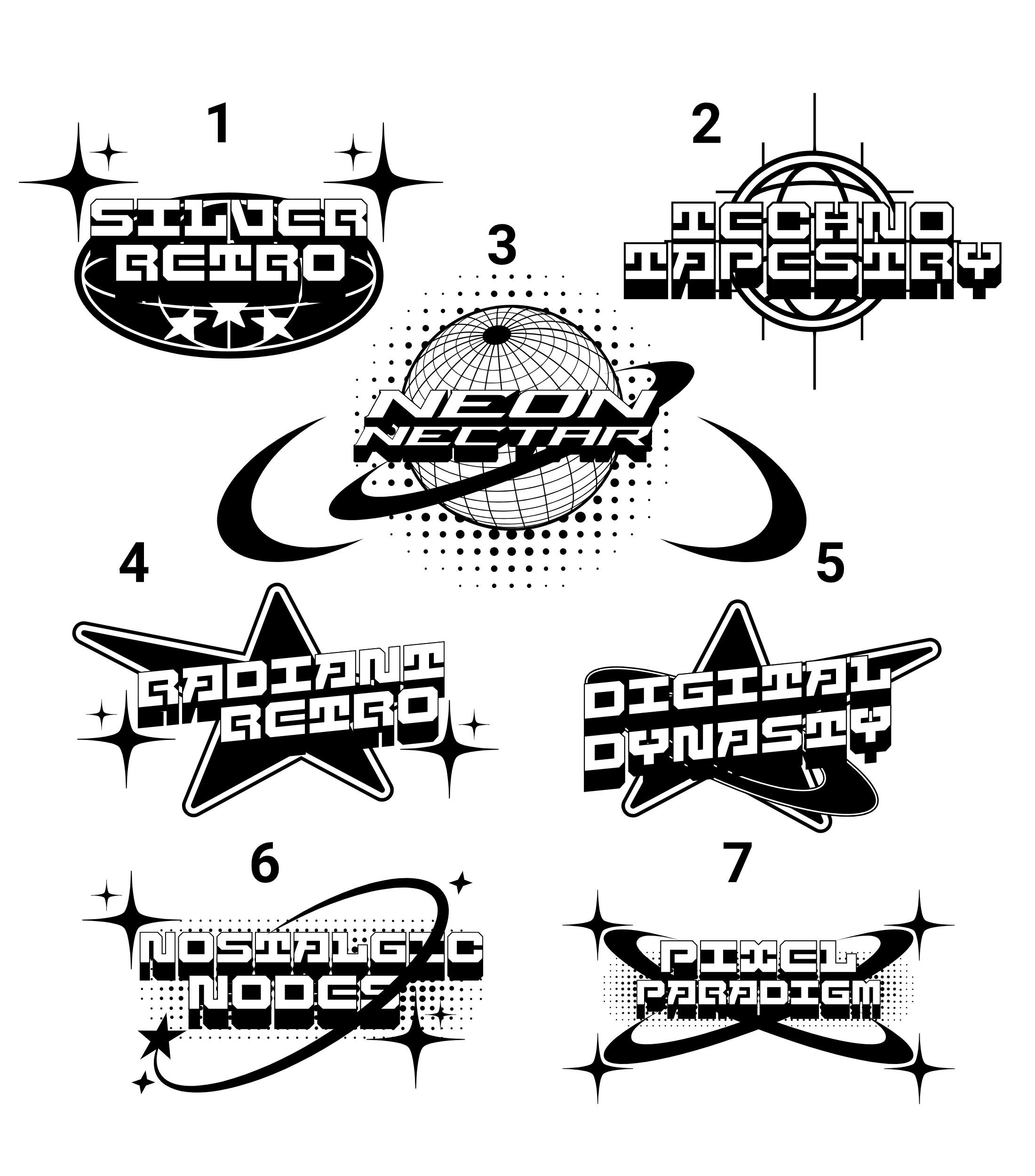 Unique Y2K Logo Design Tailored to Reflect Your Identity: High-quality ...