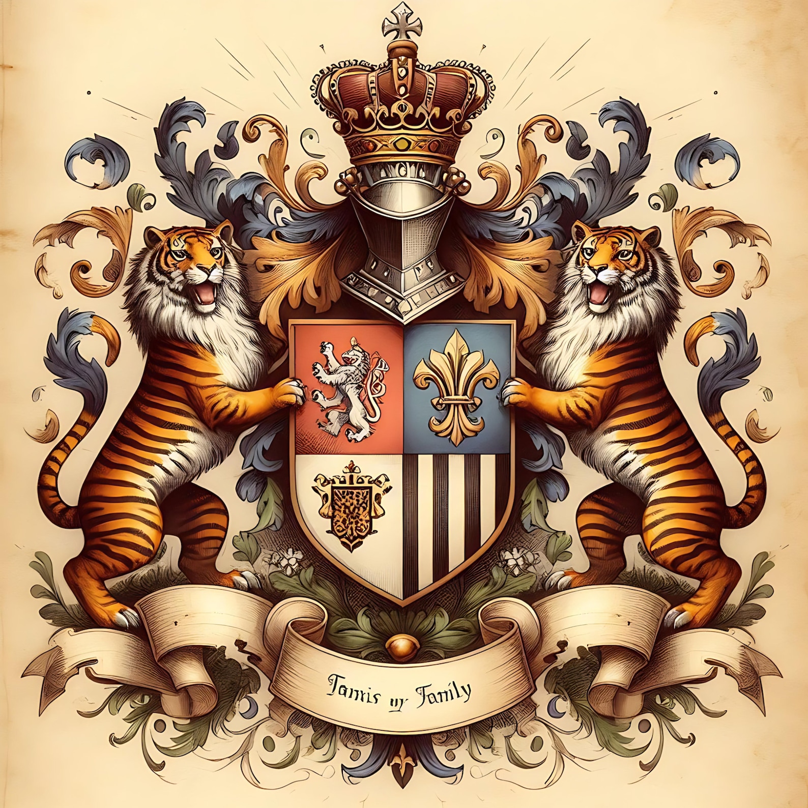 Creating Your Family Crest, Custom Family Crest, Designing and ...