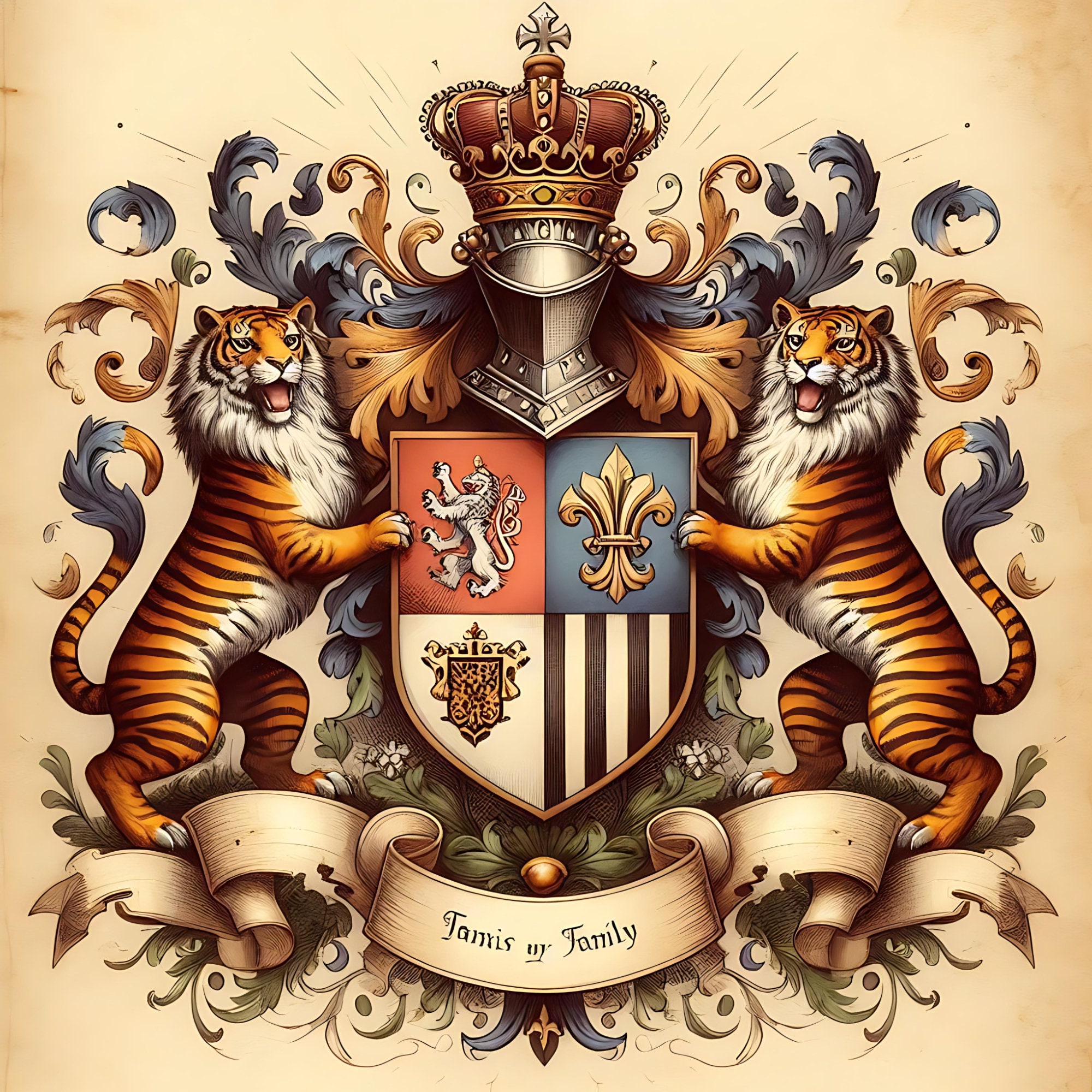 Creating Your Family Crest, Custom Family Crest, Designing and ...
