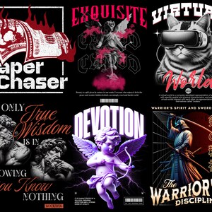 Ultimate Streetwear Design Bundle: Top T-shirt Designs - Etsy