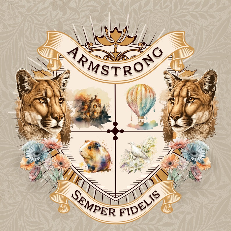 Custom Family Crests – Coat of Arms for Weddings, New Homes ...