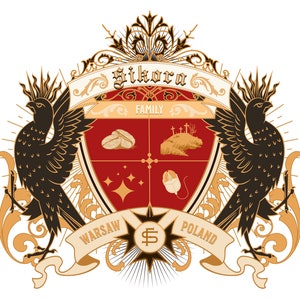 Custom Family Crest Logo Design | Coat of Arms (ai, Eps, Pdf, Jpg, Svg ...