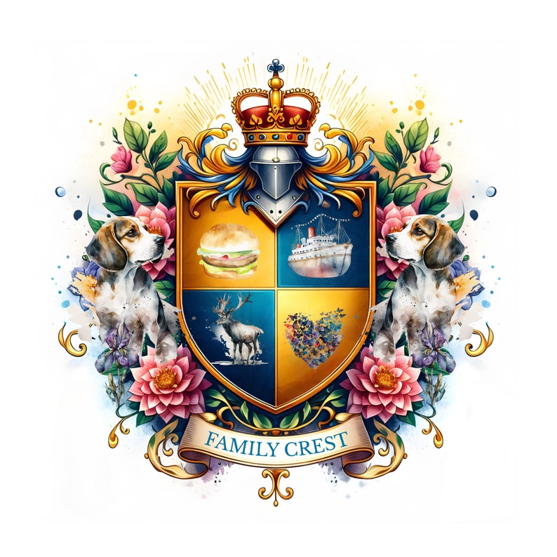 Family Crest, Custom Family Crest, Crafting and Preserving Family Crests With Artificial ...