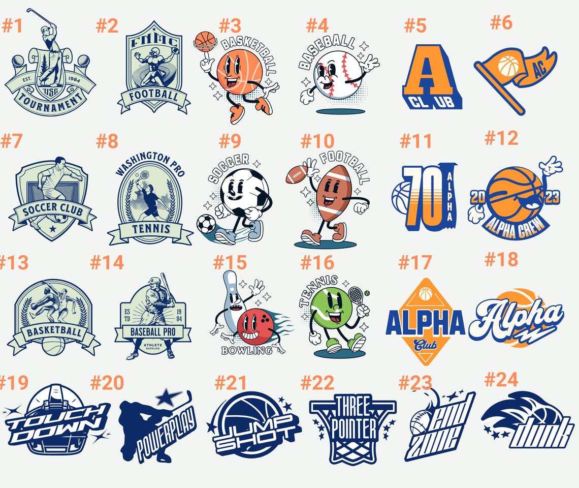 Custom Cartoon Sports Logo Design | Mascot Graphics - Etsy
