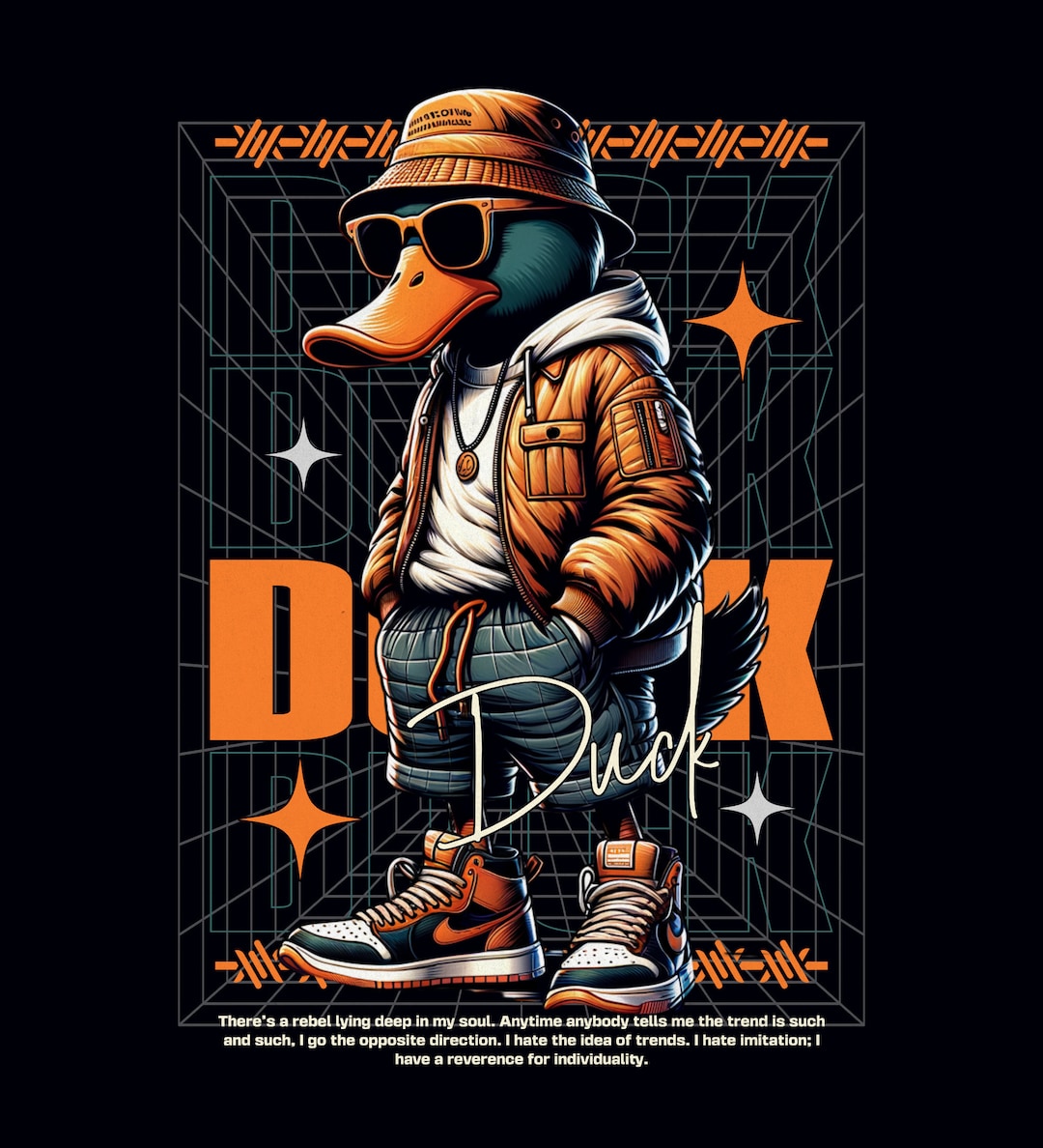 Duck Streetwear PNG - Etsy