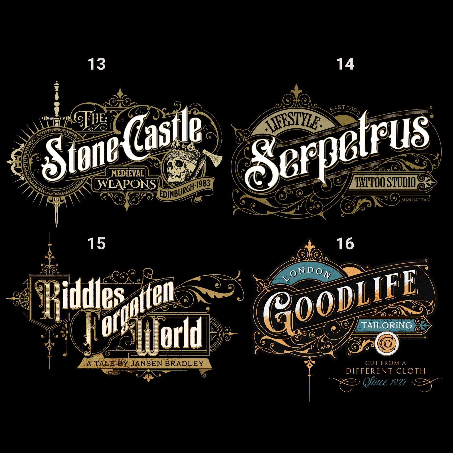Custom Logo Designs ,professional Logo Designer - Victorian Style Logo ...