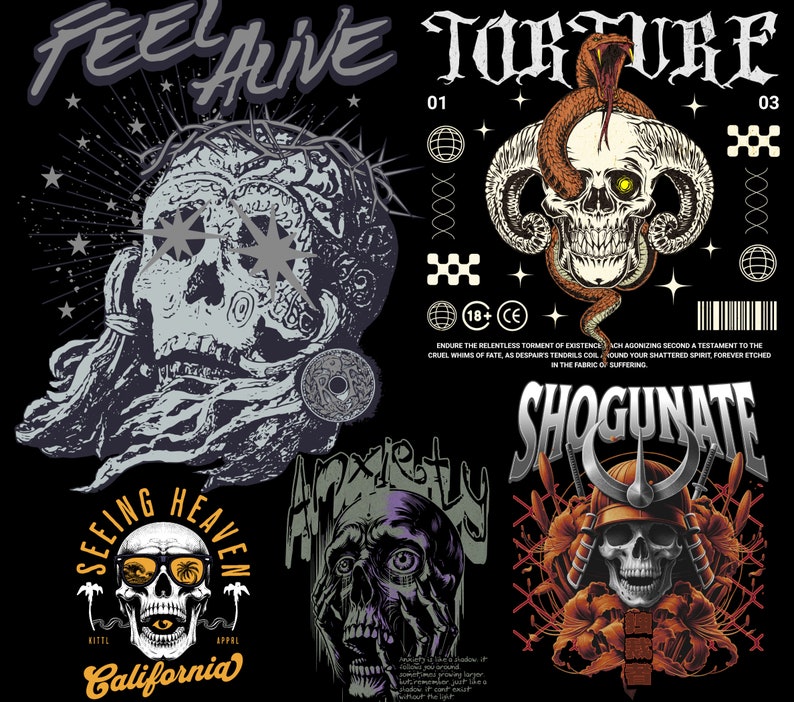 Discover Unique and Captivating Skull Streetwear Designs in PNG Format ...