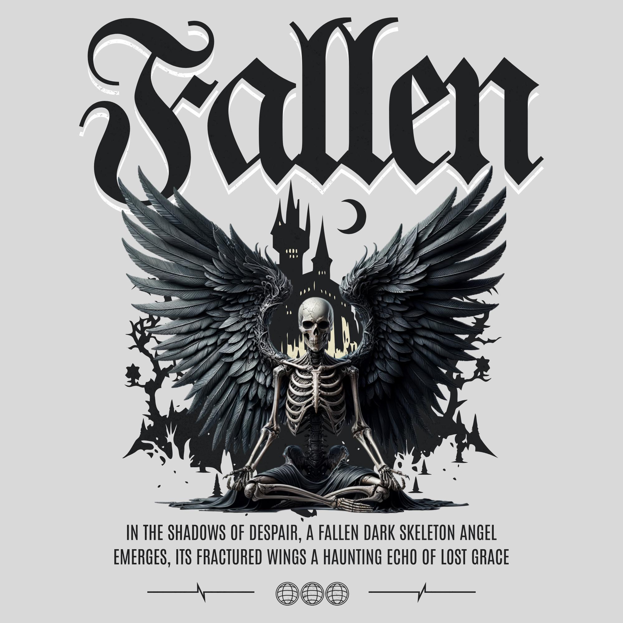 Fallen Skeleton Wings Png - Etsy