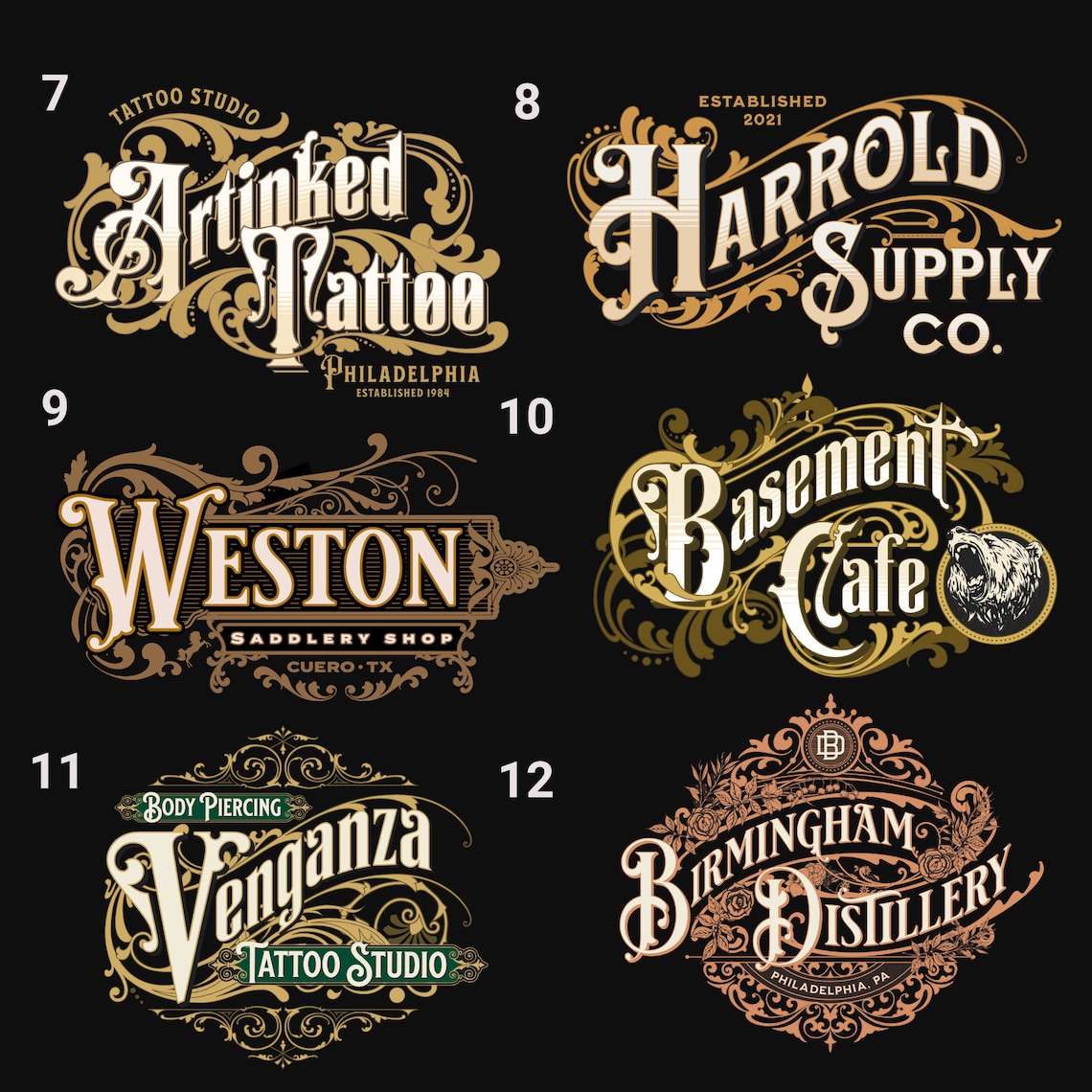 Custom Logo Designs ,professional Logo Designer Victorian Style Logo ...